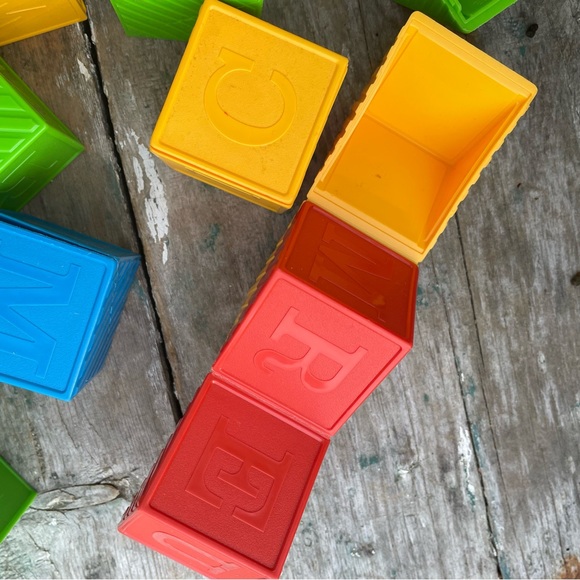 Tupperware | Toys | Vintage Alphabet Letter Blocks 27 | Poshmark